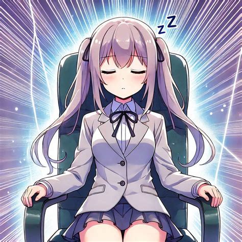 Anime Girl Hypnotized To Sleep In Her Chair By Hypmr On Deviantart