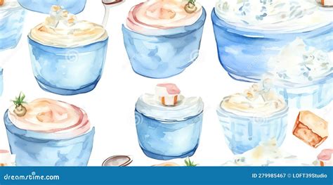 Generative AI Dairy Products Hand Drawn Stock Image Image Of Product Isolated