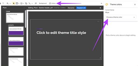 Comment Changer Le Th Me Et Les Couleurs Du Th Me Dans Google Slides