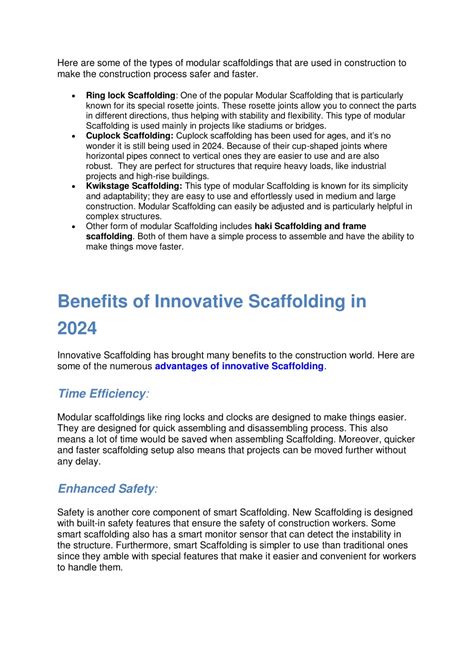 PPT Modular Scaffolding A Game Changer For The Construction Industry In PowerPoint