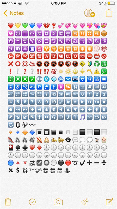 Every Emoji Symbol For Ios 10
