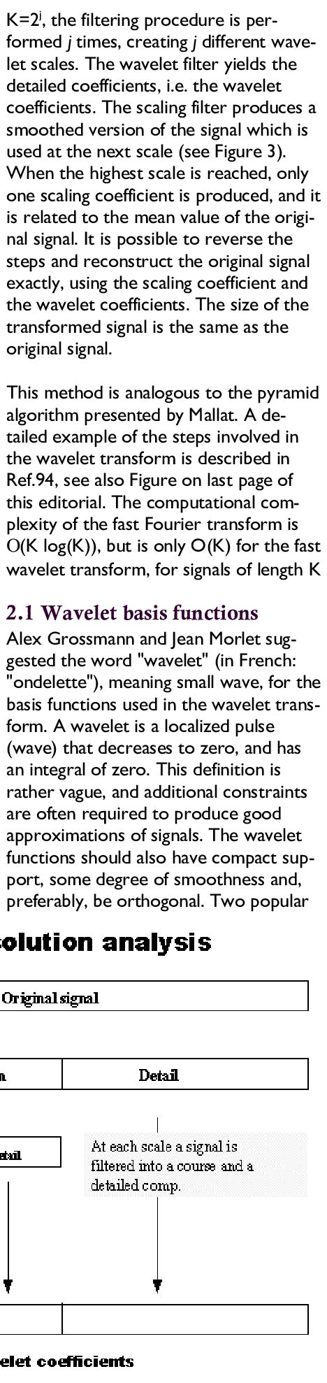 Overview Of The Wavelet Transform And Multi Resolution Analysis Scheme