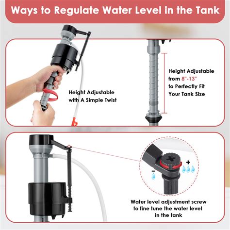 Saillong Toilet Float Replacement Kit Universal Toilet