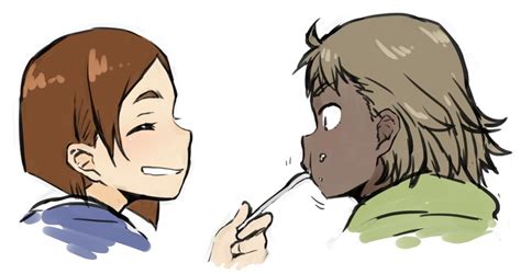 Mizusaki Tsubame And Doumeki Parker Eizouken Ni Wa Te Wo Dasu Na Drawn By Henriiku Ahemaru