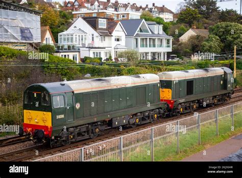 Two Br Class 20 Diesel Locomotives Running On C2c Railway On Route
