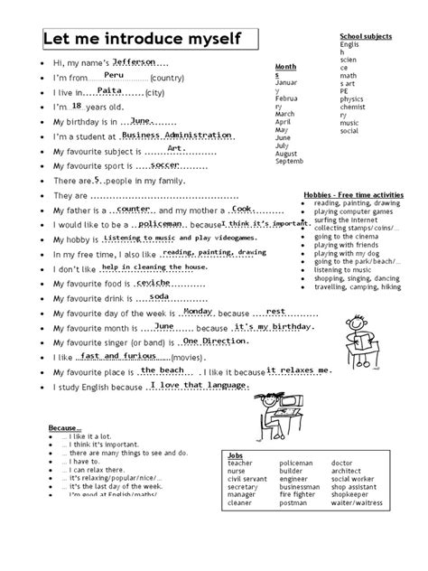 Let Me Introduce Myself 1 Pdf
