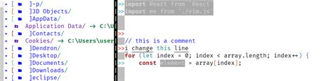 Gvim What Is The Arrow Notation In The Start Of Some Lines In Vim
