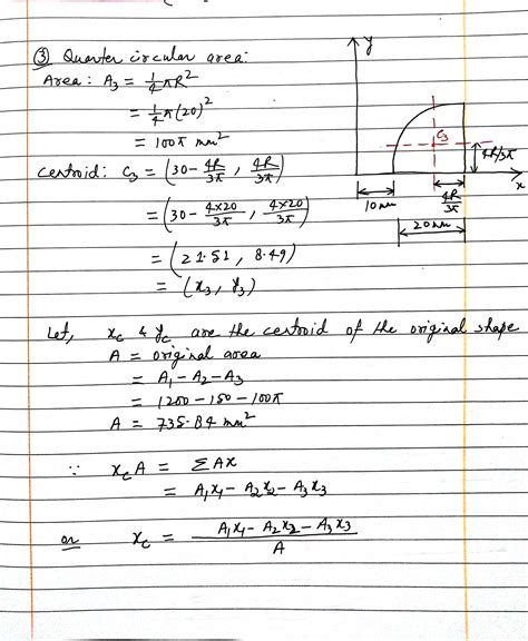 Solved 10 For The Area Shown Use Composite Shapes To Determine The X And Course Hero