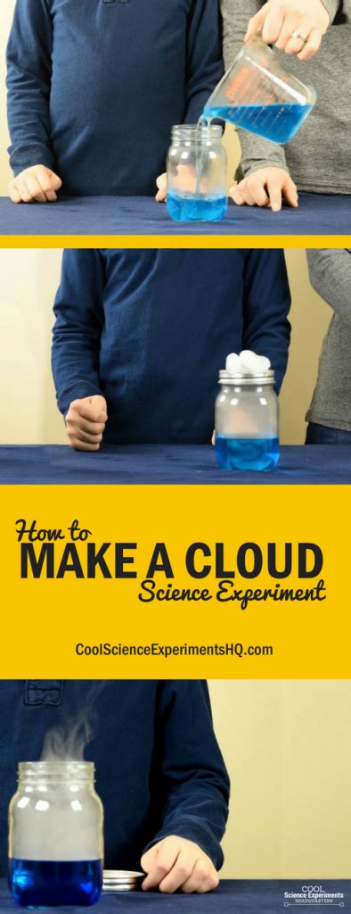 Make A Cloud Form In A Jar Science Experiment