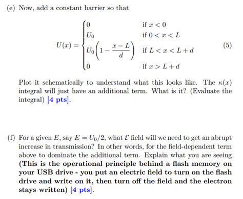 Solved The Wkb Equation For The Tunneling Probability Te