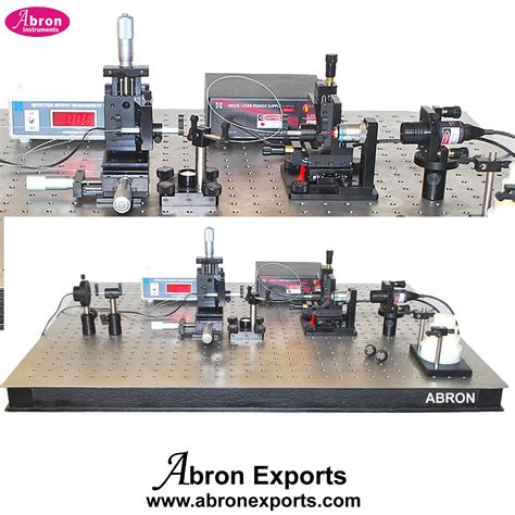 Fiber Optics Trainer Laser Bread Board With Cables Digital Meters