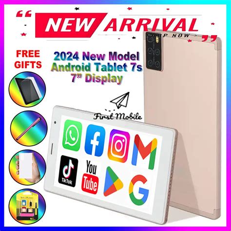 Android Tab 7s [2gb Ram 16gb Rom] 7 Inch Mini Tablet Free 4 T Shopee Malaysia