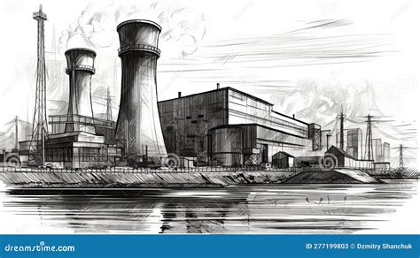 Sketch Of Nuclear Explosion Pollution Level Of Nuclear Radiation