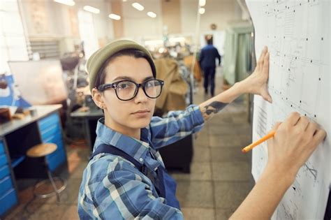 Premium Photo Analyzing Engineering Blueprint