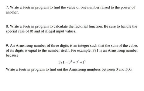 Solved 7 Write A Fortran Program To Find The Value Of One