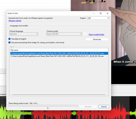 Whisper CPP No Longer Works Issue 7360 SubtitleEdit Subtitleedit