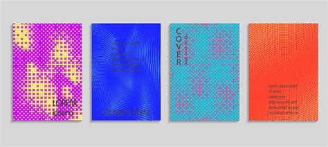 최소한의 추상 벡터 하프 톤 커버 디자인 템플릿 미래의 기하학적 그라데이션 배경입니다 플래카드 배너 전단지 프리젠 테이션 및 보고서에 대한 벡터 템플릿 0명에 대한 스톡