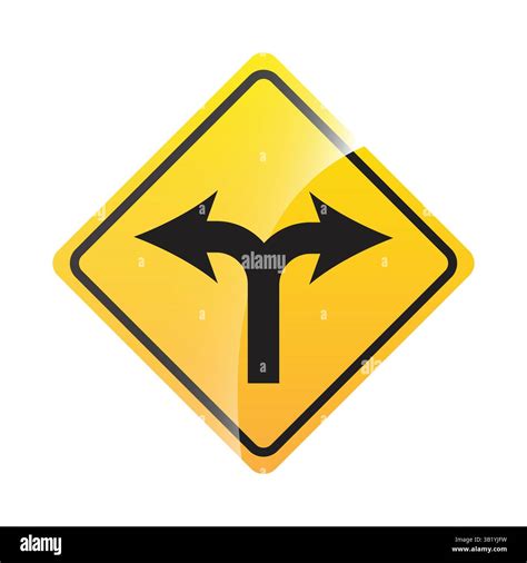 Right Turn Sign In Stock Vector Images Alamy