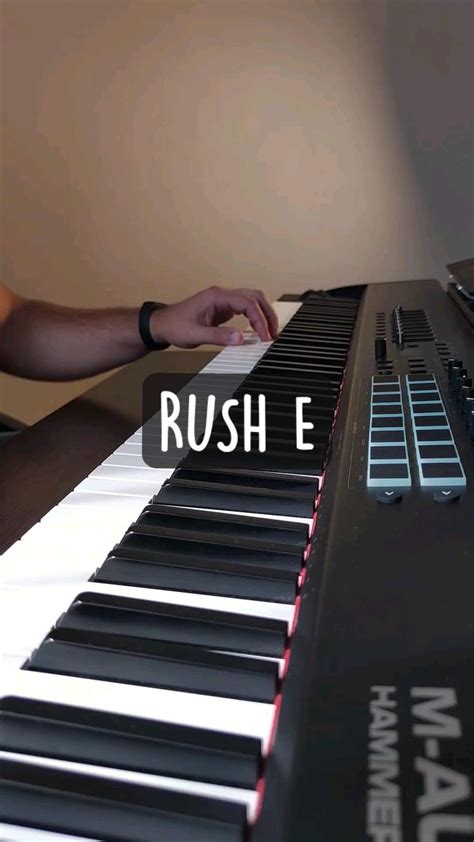 Rush E Piano Cover Piano Teaching Piano Lessons Piano Cover