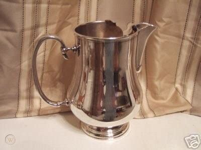 Vintage Silver Water Pitcher Christofle Hotel France 37590449