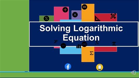 Solving Logarithmic Equation YouTube