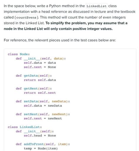 solved in the space below write a python method in the