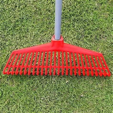 Sponsi 26 Teeth Rake Raking Leaves Gardening Plastic Grass Lawn Raking
