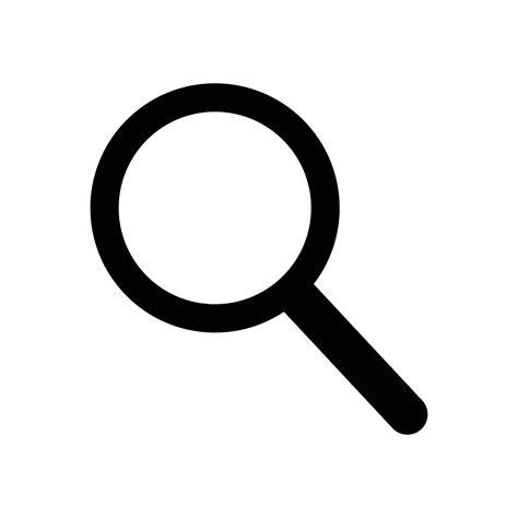 Simple Magnifying Glass Flat Design Vector Icon 21868703 Vector Art
