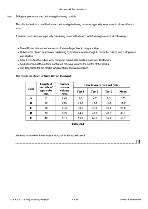 How To Approach And Answer A Level Biology Questions That Need You To Analyse Figures Tables