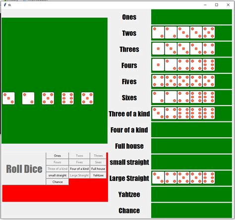 github achitchcock yahtzee tkinter a yahtzee clone built in vanilla