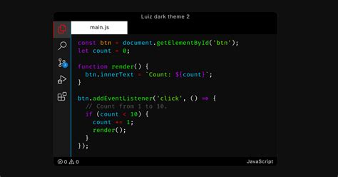 luiz dark by luiz dark theme vs code themes