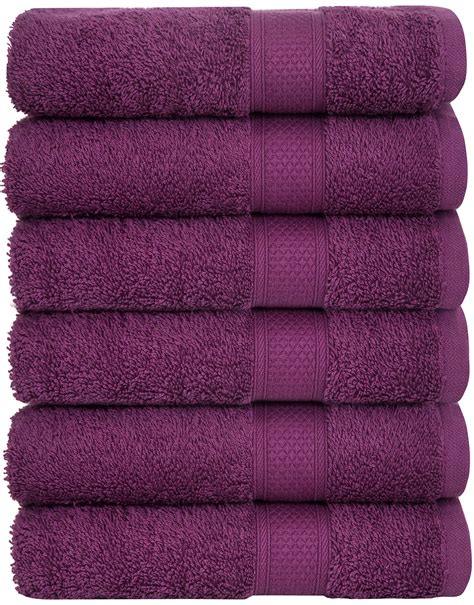 Pleasant Home Hand Towels Set 6 Pack 16” X 27” 100 Cotton 475