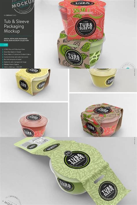 Tub And Sleeve Packaging Mockup A Packaging Mockup By Incdesign