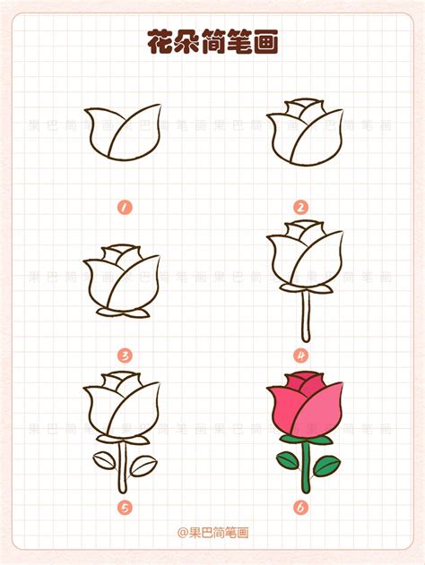 锅锅影视推荐 花朵簡筆畫丨花朵簡筆畫教程丨花朵卡通繪畫