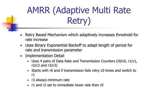 Ppt Performance Testing Of Rate Adaptation Algorithms In Wlan