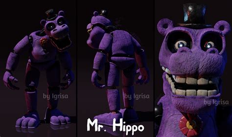 Mr Hippo 3d Model Commission By Igrisa On Deviantart