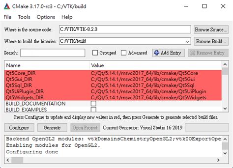 Windows Visual Studio Vtk Qt Office