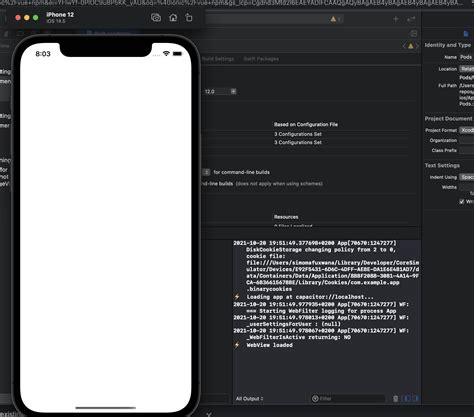Xcode Blank Page On The Emulator Ionic Vue Stack Overflow
