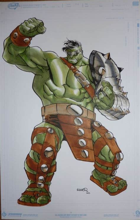 Planet Hulk Humberto Ramos In Trent Abrahams Hulk Comic Art Gallery Room Hulk Comic Comic
