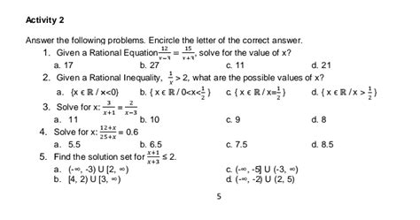 Activity 2 Answer The Following Problems StudyX