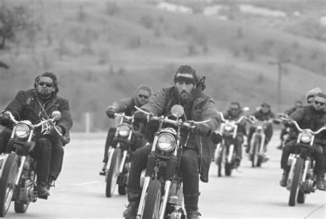 Hells Angels Members Ride From San Bernardino To Bakersfield 1965 Hells Angels Outlaws