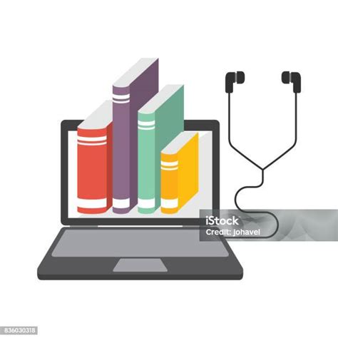 도 서 및 헤드폰 아이콘입니다 오디오북 디자인입니다 벡터 그래픽 공부에 대한 스톡 벡터 아트 및 기타 이미지 공부 교습 교육 Istock