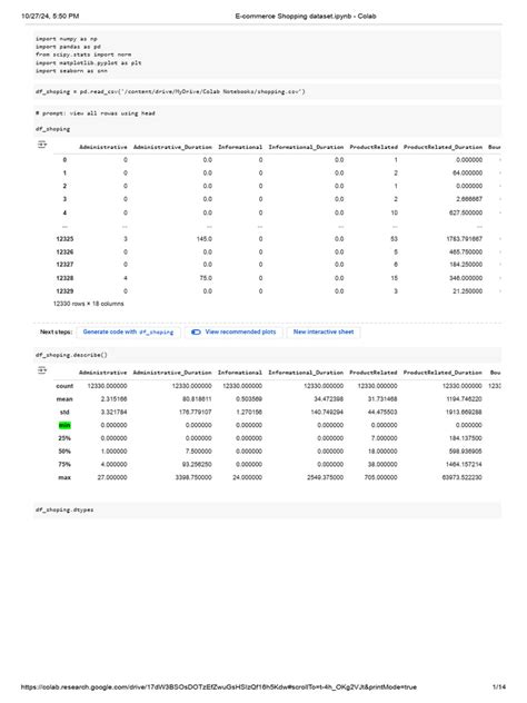 E Commerce Shopping Dataset Ipynb Colab Pdf