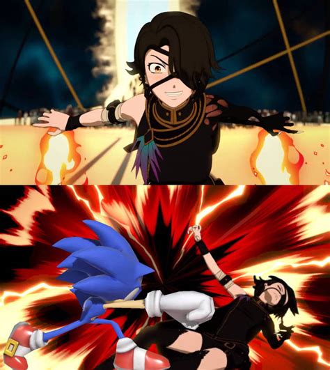 Sonic Defeats Cinder By Forzarhubarb On Deviantart