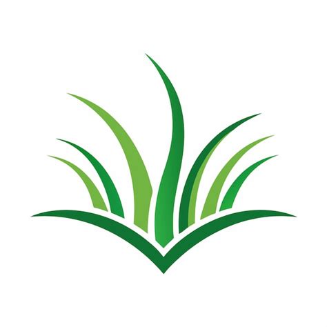 Grass Line Art Logo Design Vector Art And Illustration Premium Ai Generated Vector