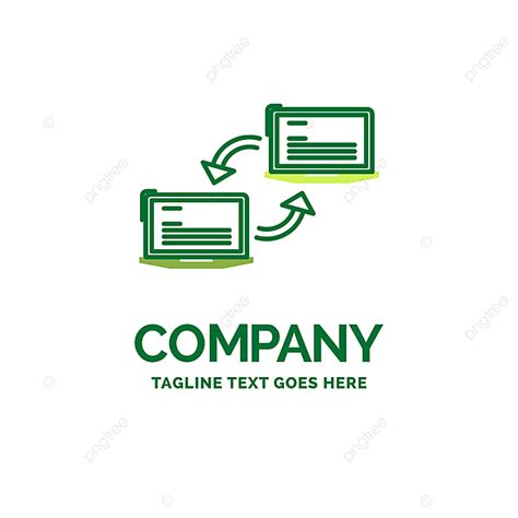 Computer Connection Link Network Sync Flat Business Logo Tem Template For Free Download On Pngtree