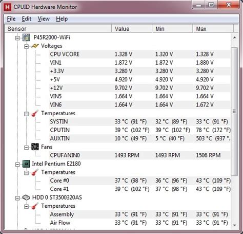 HWMonitor System Tools