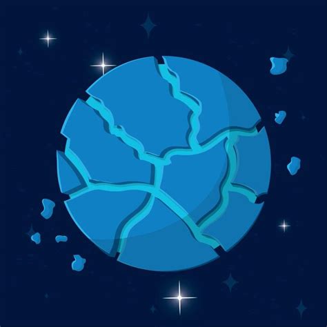 Broken Planet Vector Art Icons And Graphics For Free Download