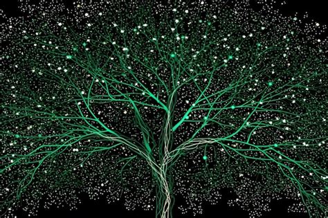 Green Tree Forest Foliage And Coniferous Plants Neural Network Ai Generated Premium AI