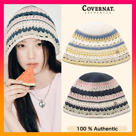 Gi Dle Shuhuas Pick Covernat Clover Heart Knit Bucket Hat 2